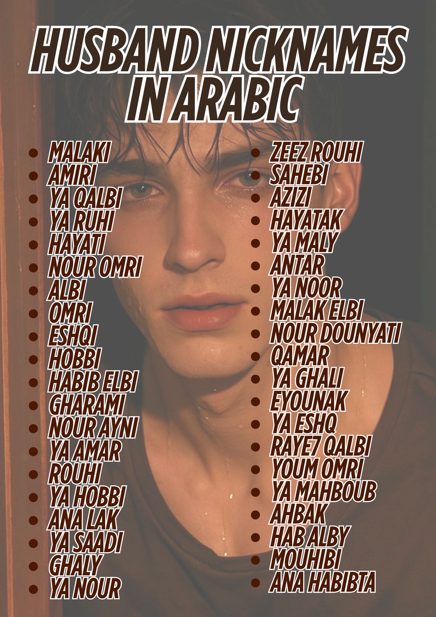 1300+ Best Husband Nicknames in Arabic 2025